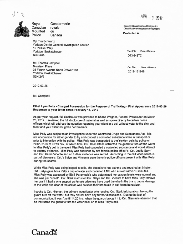 RCMP Letter of Apology | PDF