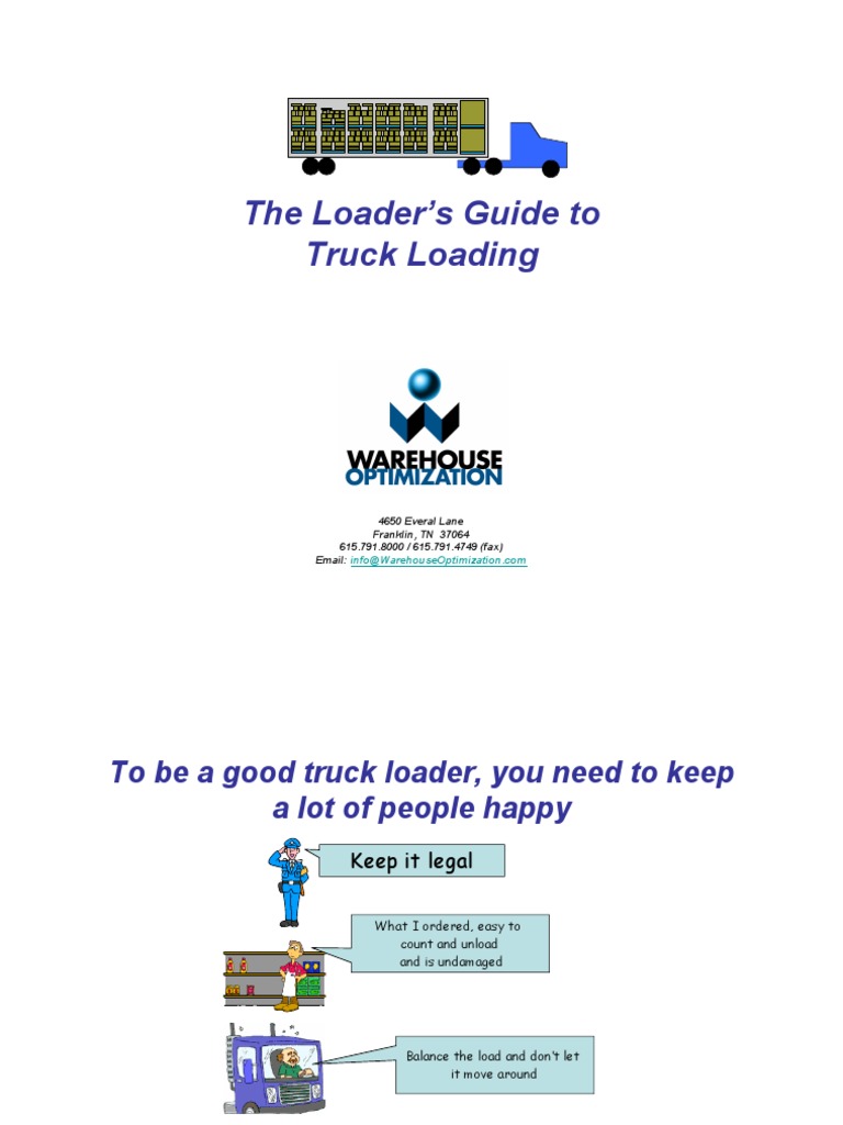 Truck Loading Best Practices Guide | PDF