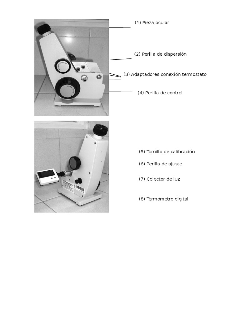 Partes Del Refractómetro | PDF