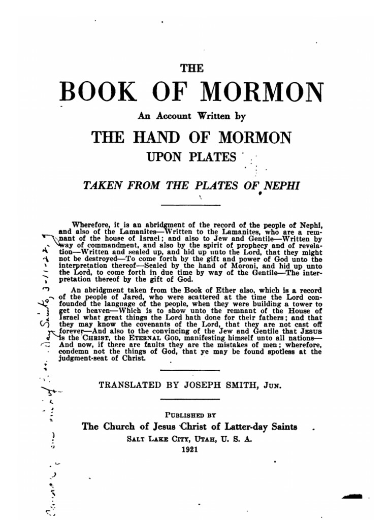 Book of Mormon | PDF