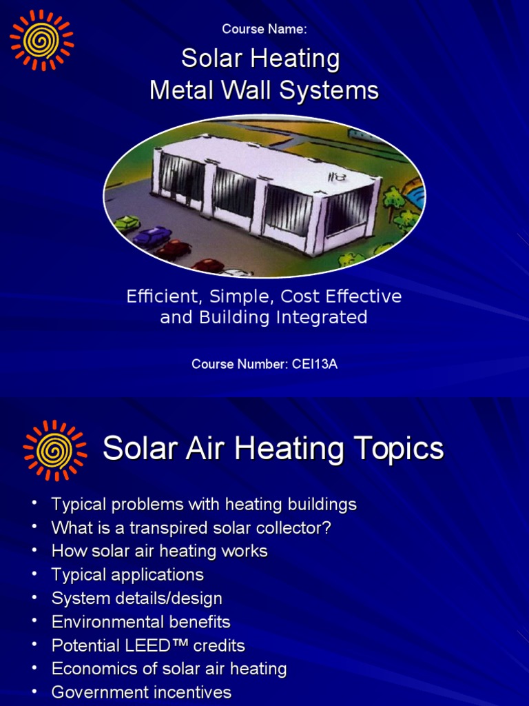 AIA SolarHeating Wall Sysyems | PDF | Hvac | Atmosphere Of Earth