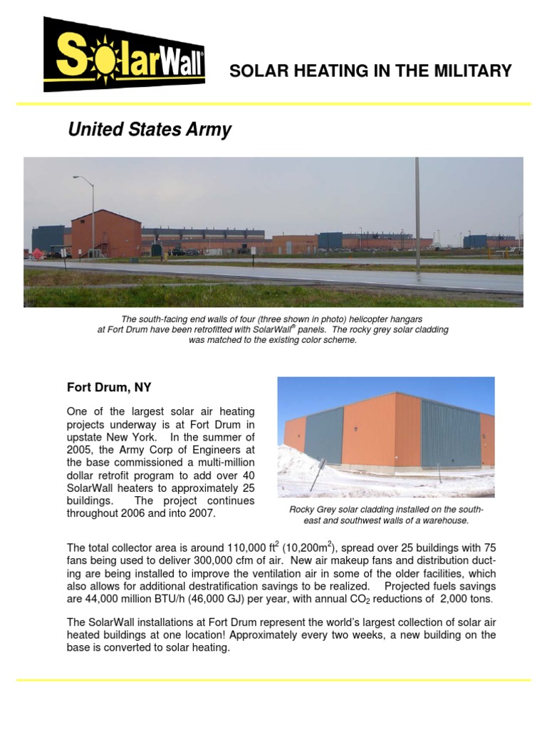 Solar Heating in The Military | PDF | Hvac | Solar Energy