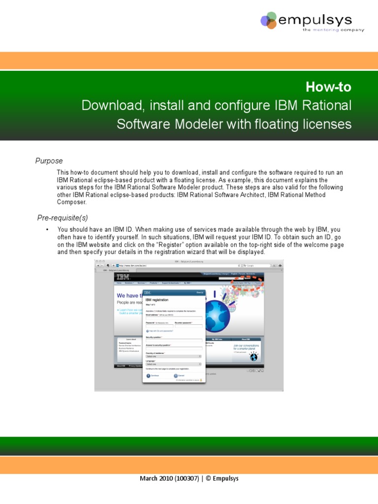 Rational Modeler Pdf Installation Computer Programs World Wide Web
