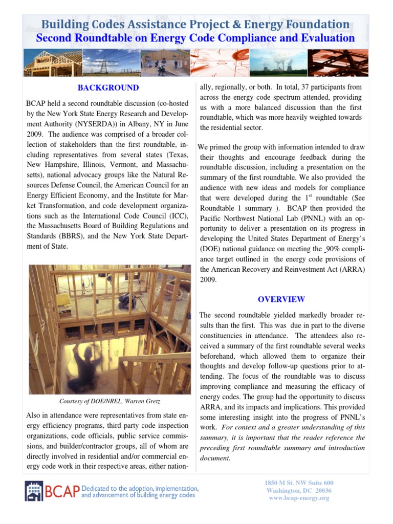 Building Codes Assistance Project & Energy Foundation: Second ...