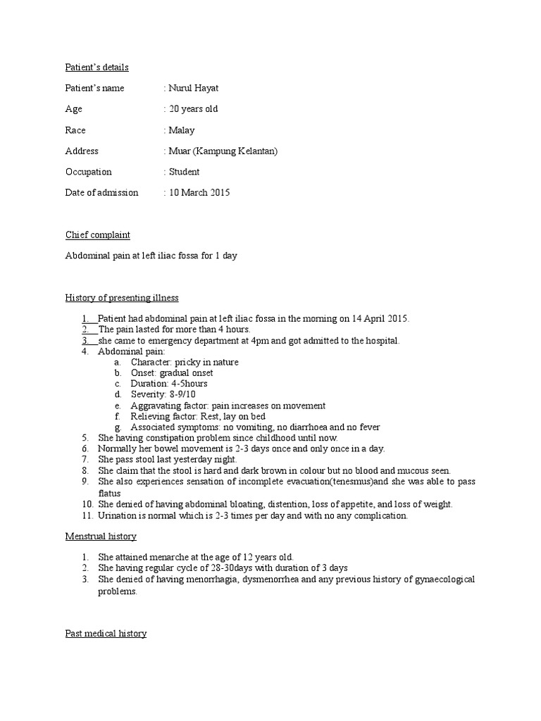 SURGERY CASE WRITE UP | Digestive Diseases | Digestive System