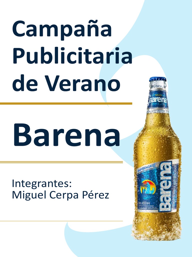 Campaña Barena | PDF | Cerveza | Marketing