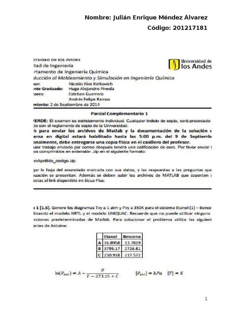 NRTL Diagram | PDF