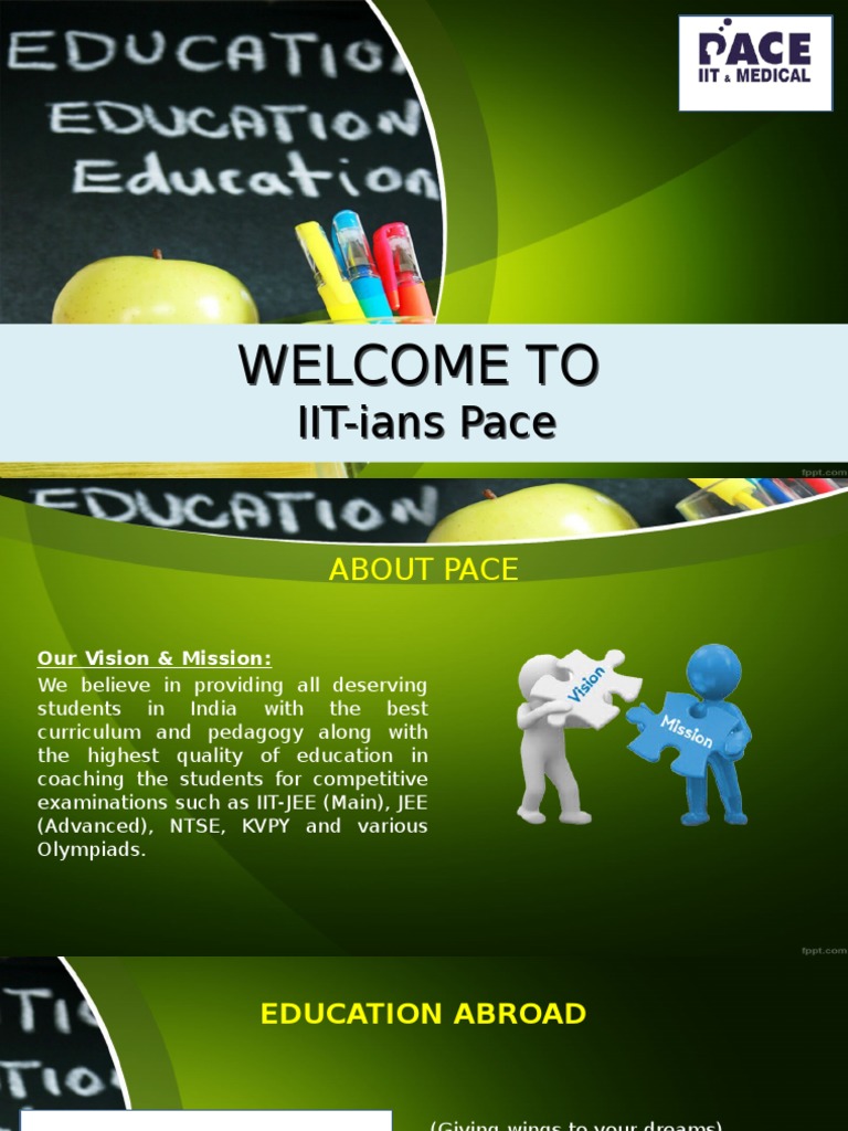 Welcome To Welcome To: IIT-ians Pace IIT-ians Pace | PDF | Sat ...