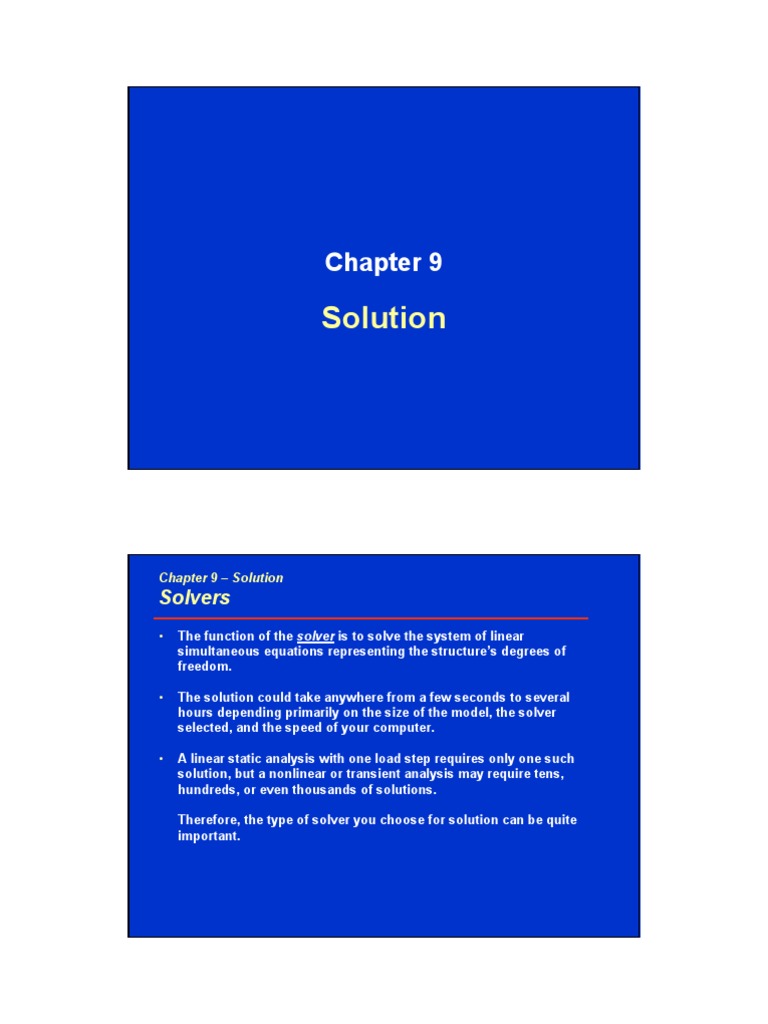 Ansys Solution | PDF | Matrix (Mathematics) | Computer Programming