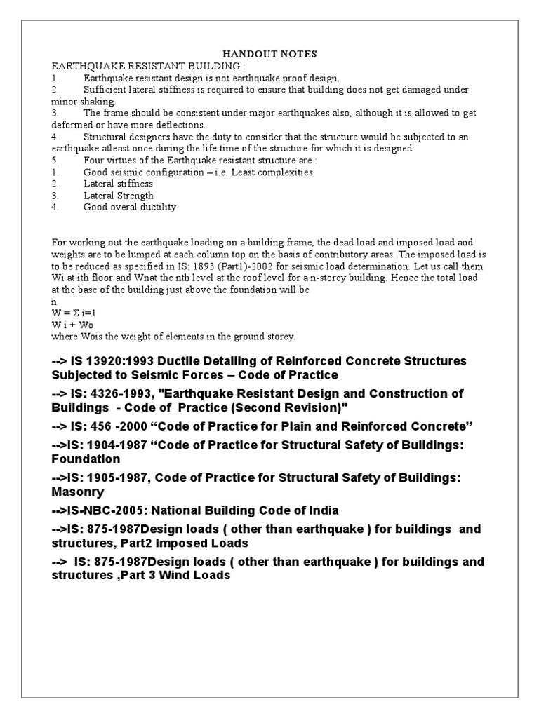 Structural Engineering Notes | PDF | Beam (Structure) | Structural Load
