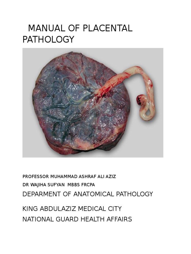MANUAL OF PLACENTAL PATHOLOGY Finale | PDF | Placenta | Fetus
