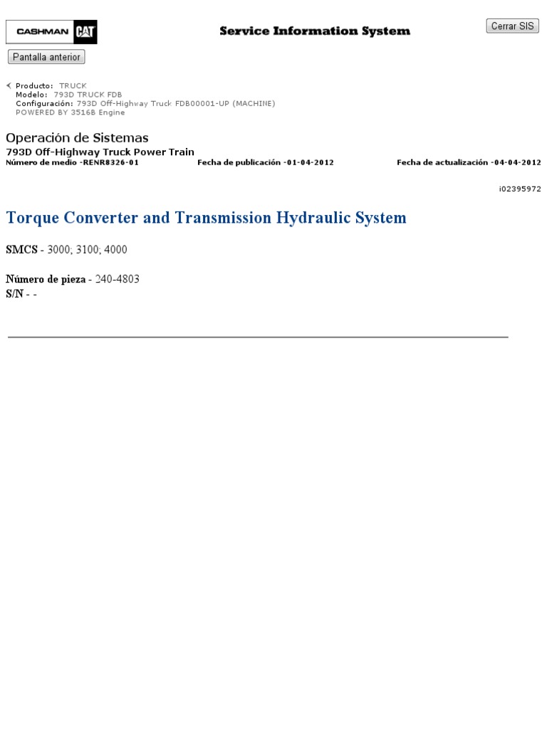 793D Sistemas y Componentes | PDF | Transmission (Mechanics) | Clutch