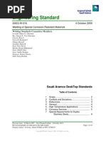 Saudi Aramco Welding Standards Overview | PDF | Welding | Construction