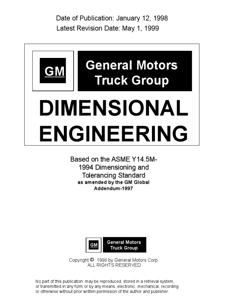 Dimensional Engineering: GM General Motors Truck Group | PDF ...