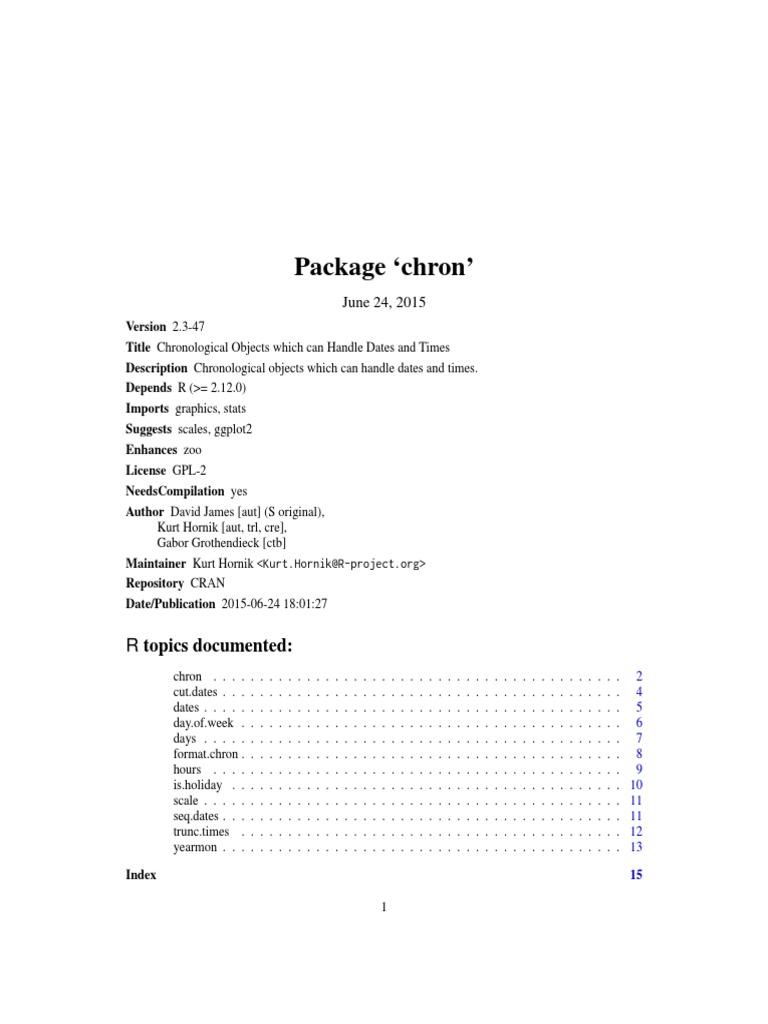 Package Chron R Topics Documented Pdf Parameter Computer Programming Teaching Mathematics 