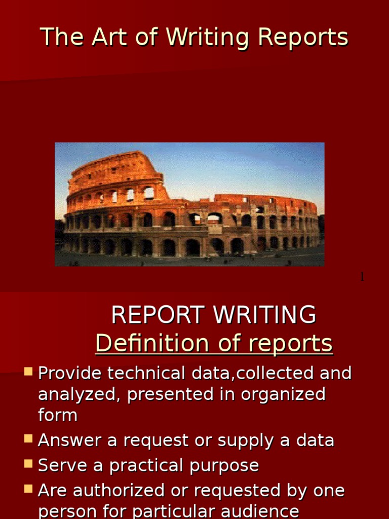 The Art of Writing Reports | PDF | Abstract (Summary) | Science
