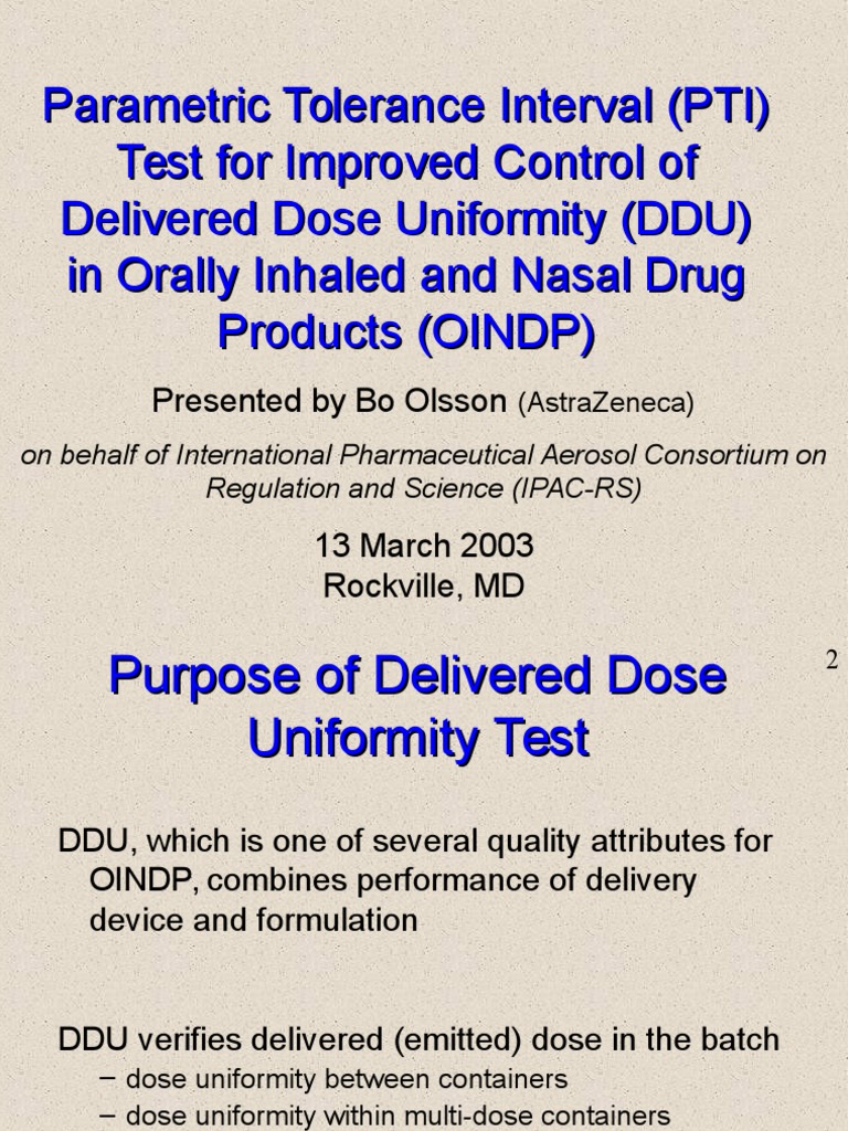 Parametric Tolerance Interval (PTI) Test For Improved Control of ...