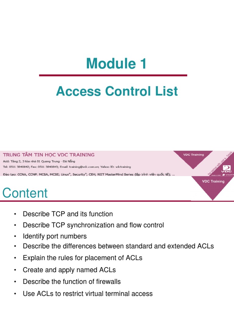 Access Control List | PDF | Firewall (Computing) | Computer Network