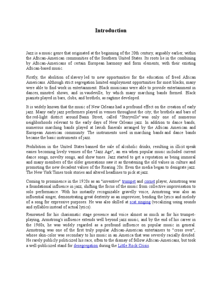 Introduction | PDF | Jazz | Singing