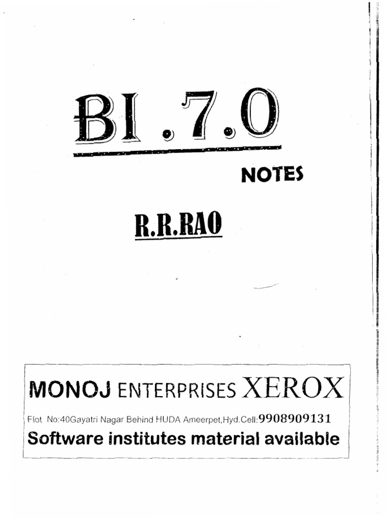 SAP BI Notes | PDF