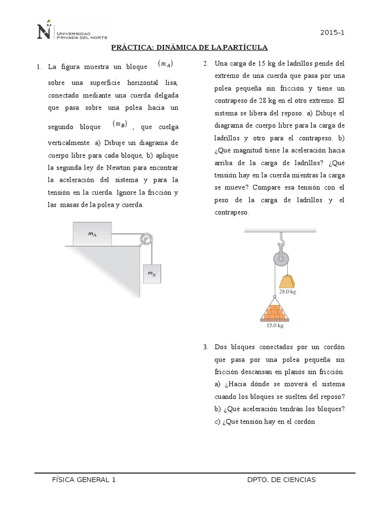 Practica Dinamica | PDF | Fricción | Ascensor