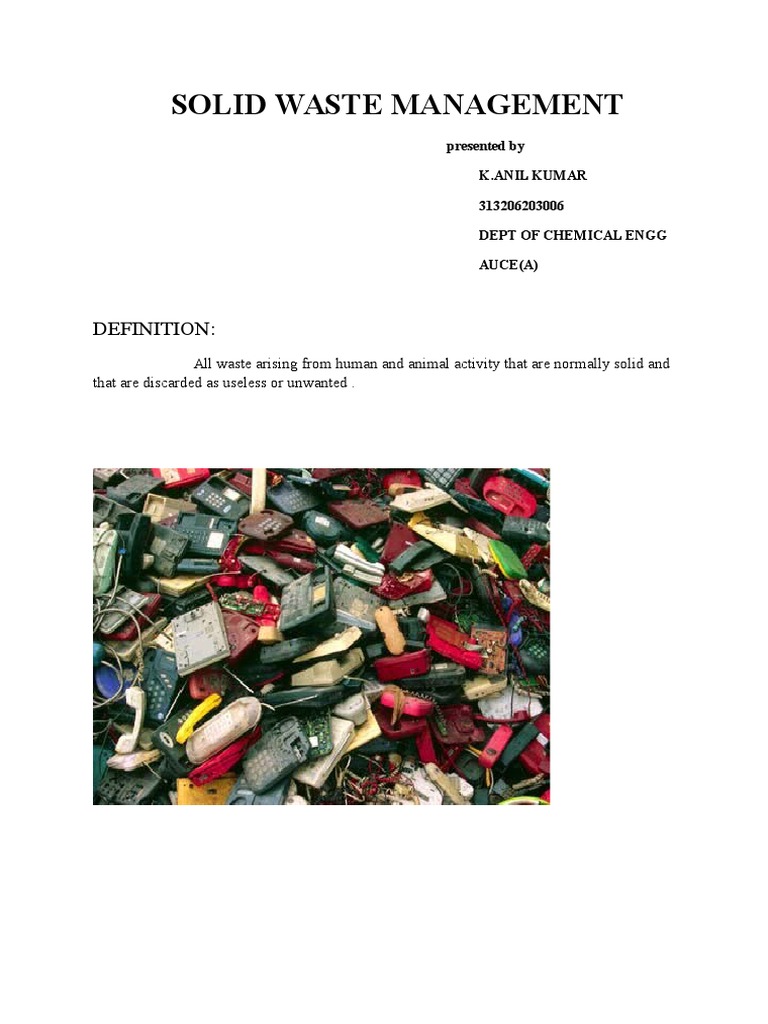 Solid Wast Management | Download Free PDF | Recycling | Waste