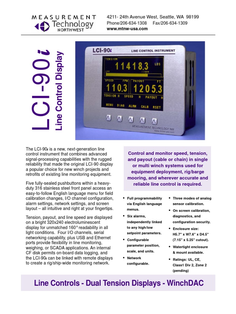 LCI90i Display | PDF | Usb | Digital Electronics