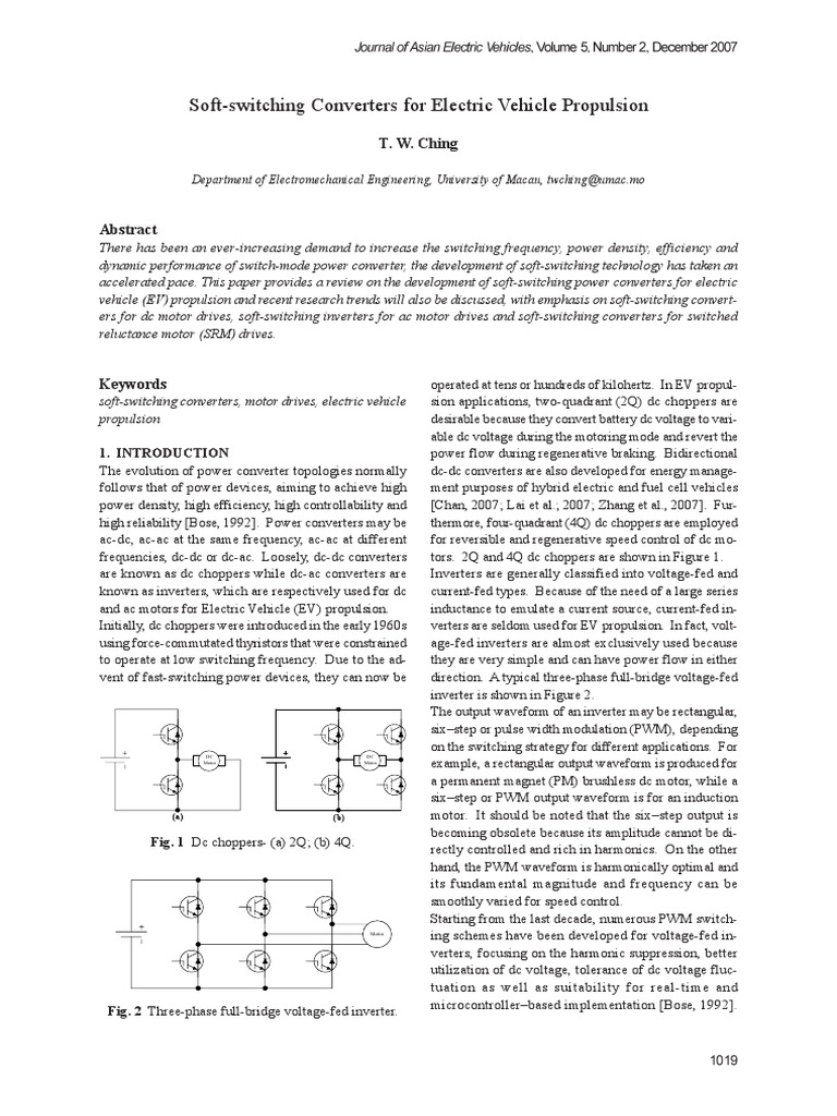 Converters For Electric Vehicle | PDF | Power Inverter | Power Electronics
