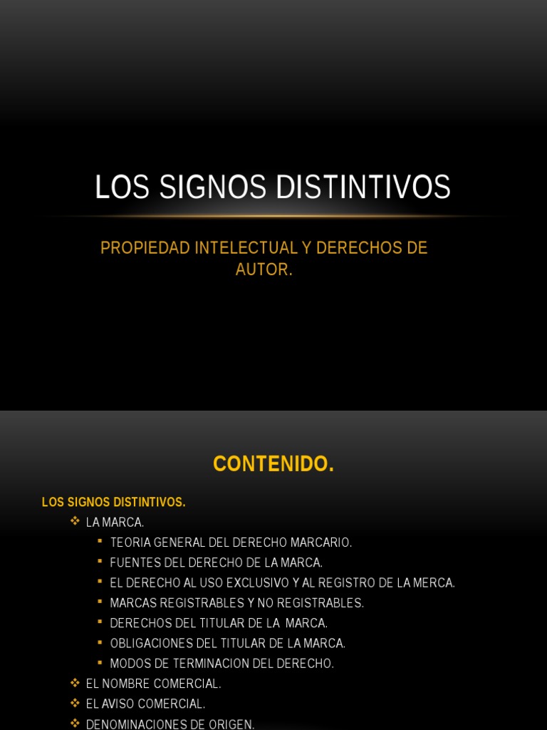 Los Signos Distintivos | PDF | Marca comercial | Marca