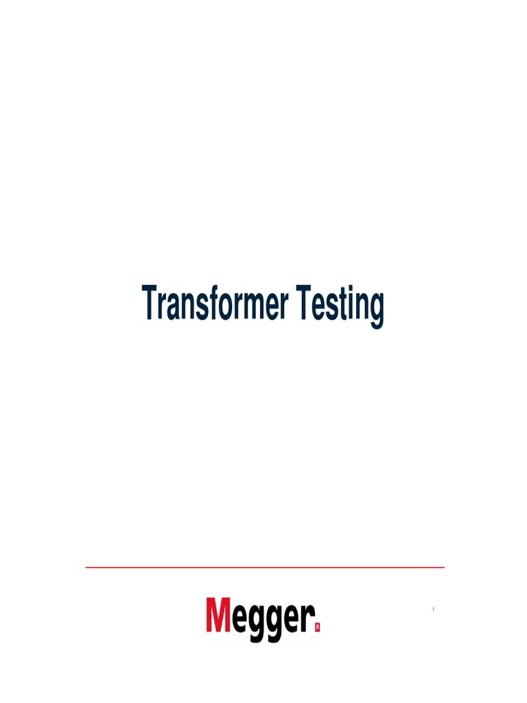 Comprehensive Guide to Transformer Testing and Diagnostic Tools for ...