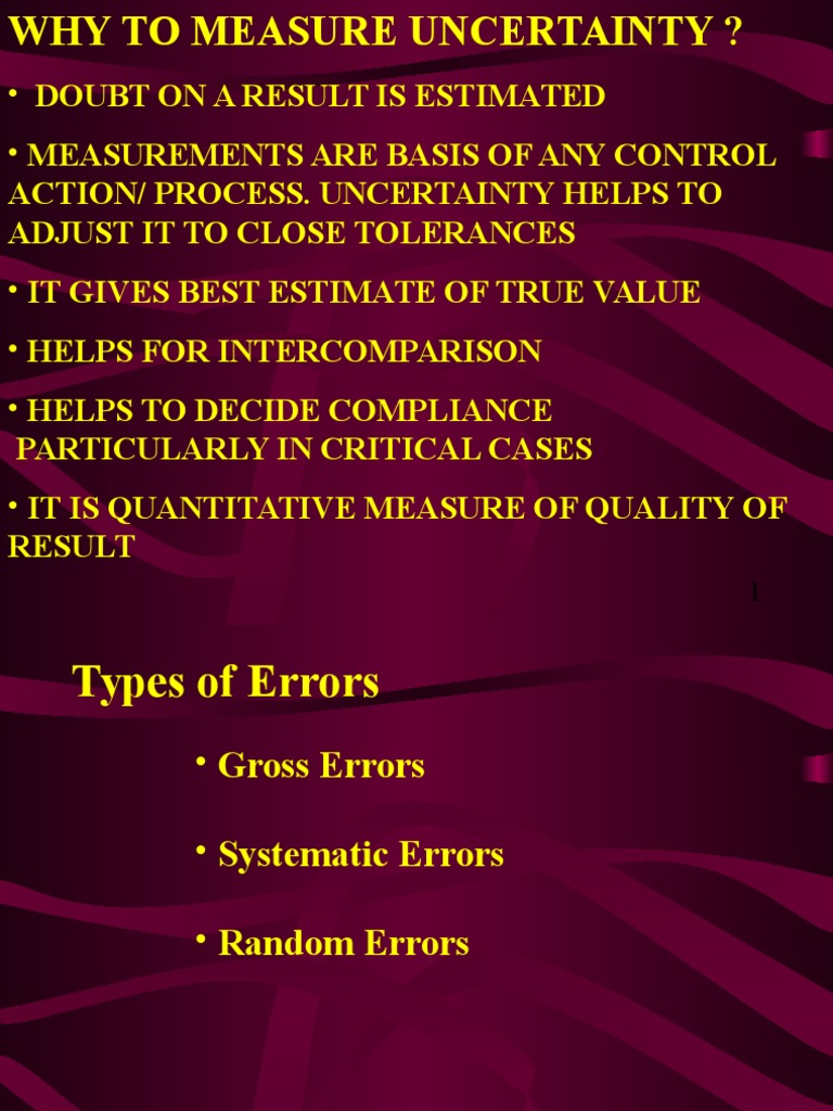 Doubt On A Result Is Estimated - Measurements Are Basis of Any Control | PDF | Observational ...