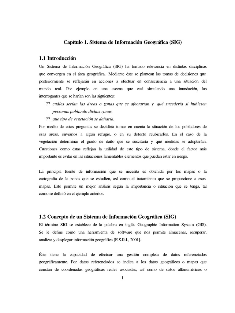 Sistemas de Información Geográfica | PDF