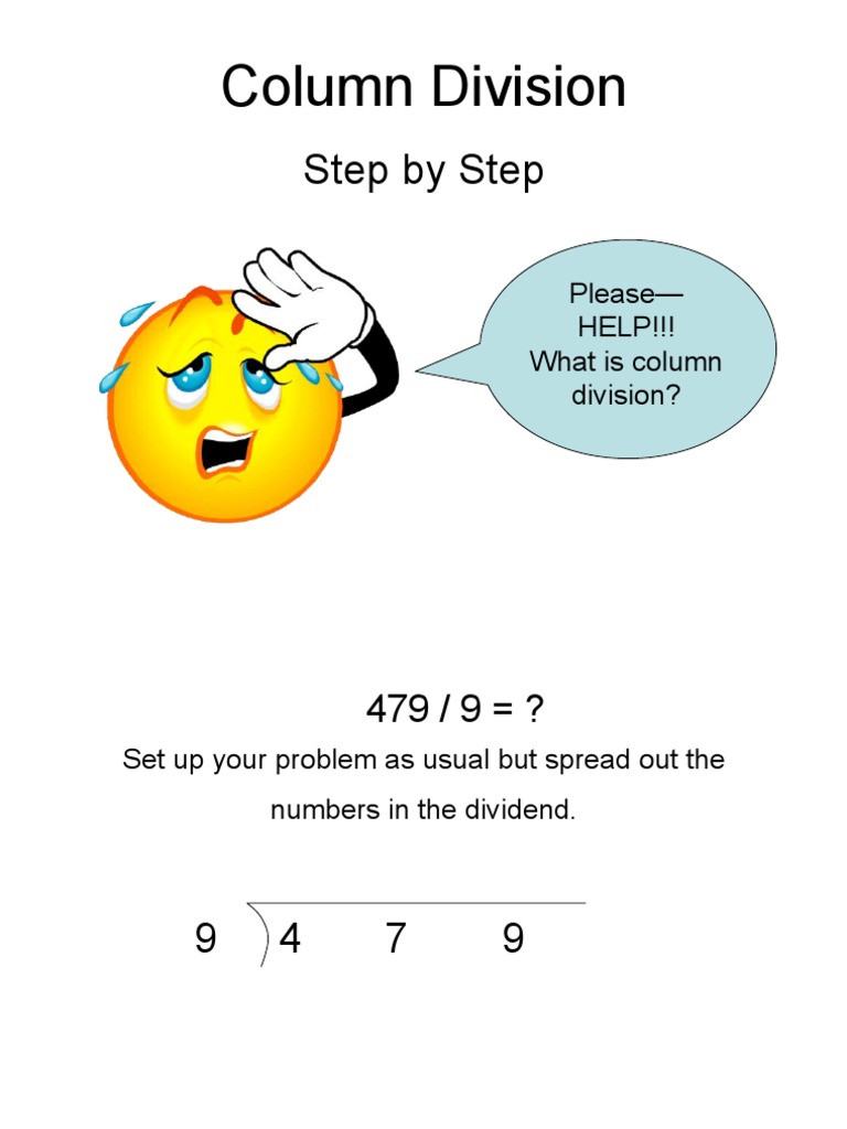 Column Division: Step by Step | PDF
