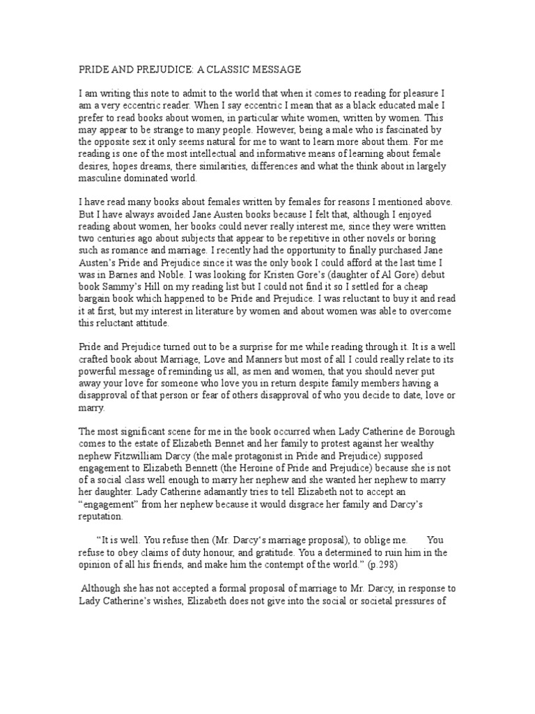 Pride & Prejudice: Timeless Love Lessons | PDF | Mr. Darcy | Pride And ...