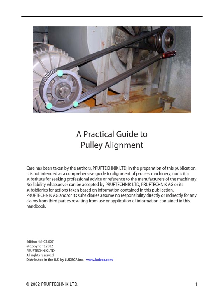 Ludeca - A Practical Guide To Pulley Alignment PDF | PDF | Belt ...