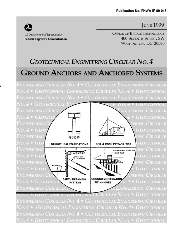 FHWA GEOTECHNICAL ENGINEERING CIRCULAR NO. 4 Ground Anchors and ...