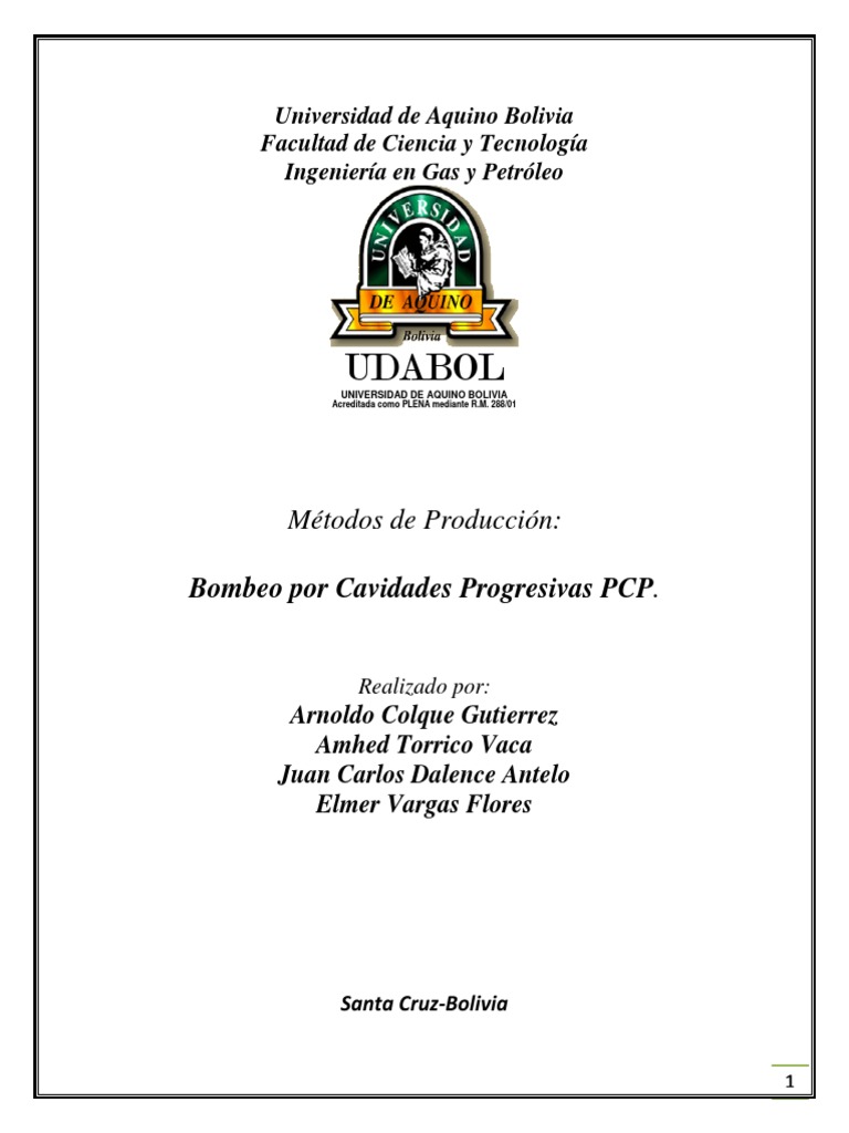 G8 PCP | PDF | Bomba | Máquinas