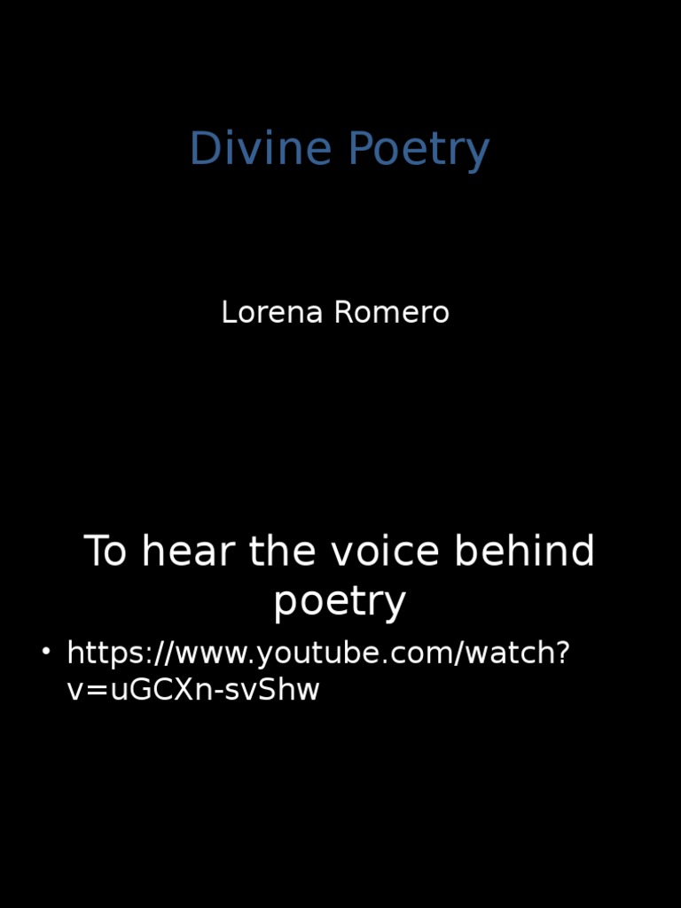 Exploring Divine Poetry and Faith | PDF