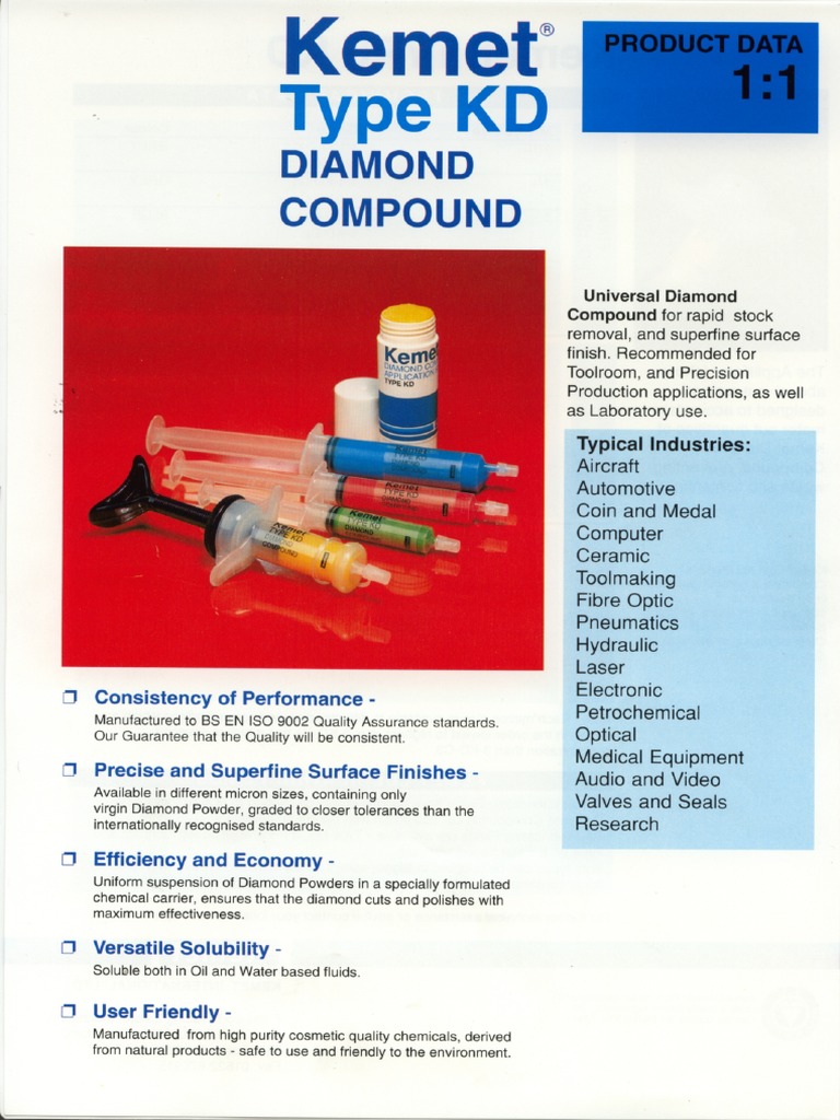 Diamond Compound Type KD | PDF