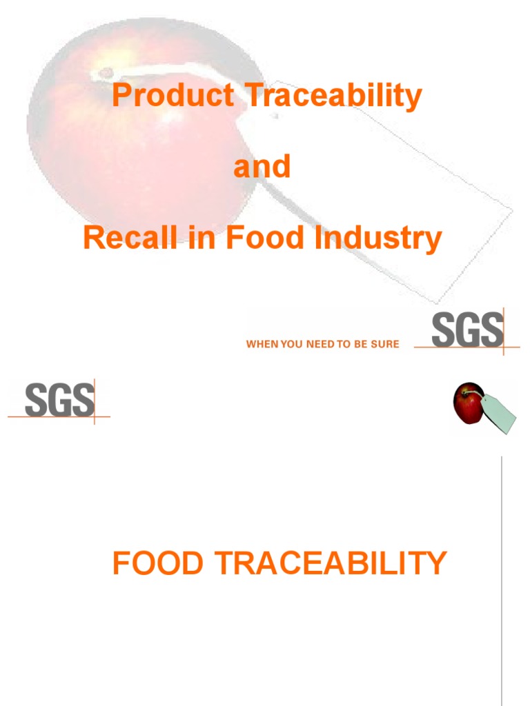 Food Product Traceability and Recall | PDF | Food Safety | Foods