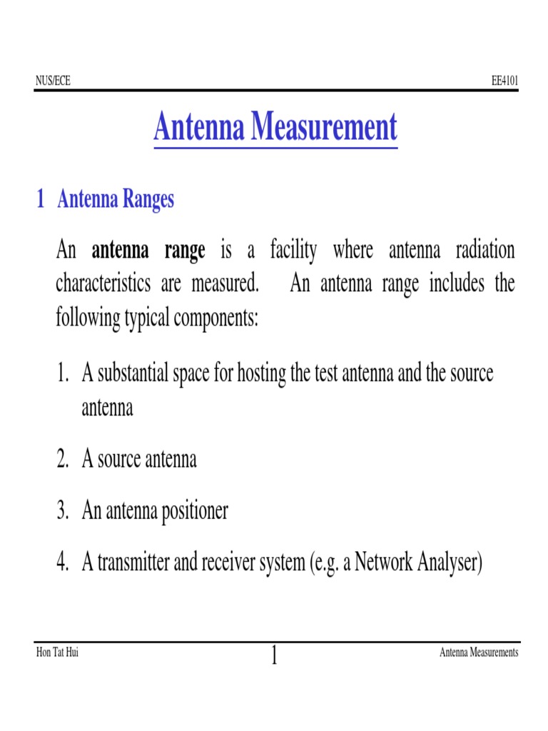 Antennas Measurement | PDF | Antenna (Radio) | Broadcast Engineering