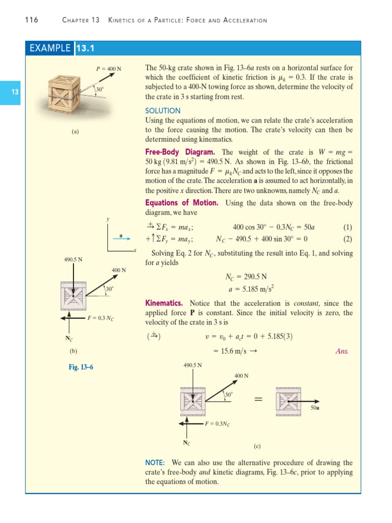 Prob Set Ch-9 | PDF | Kinematics | Force