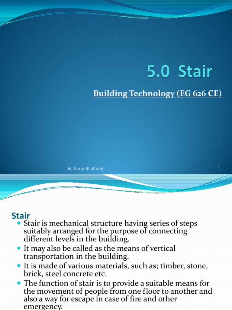 Chapter 5 Stair | PDF | Stairs | Elevator