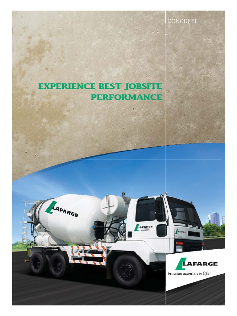 Lafarge Concrete Brochure | PDF | Concrete | Brick