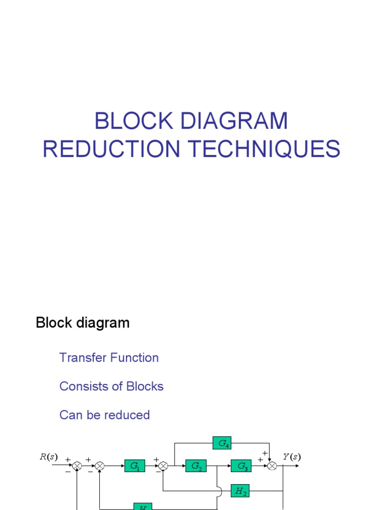 Block Diagram Reduction Techniques | PDF | Applied Mathematics ...