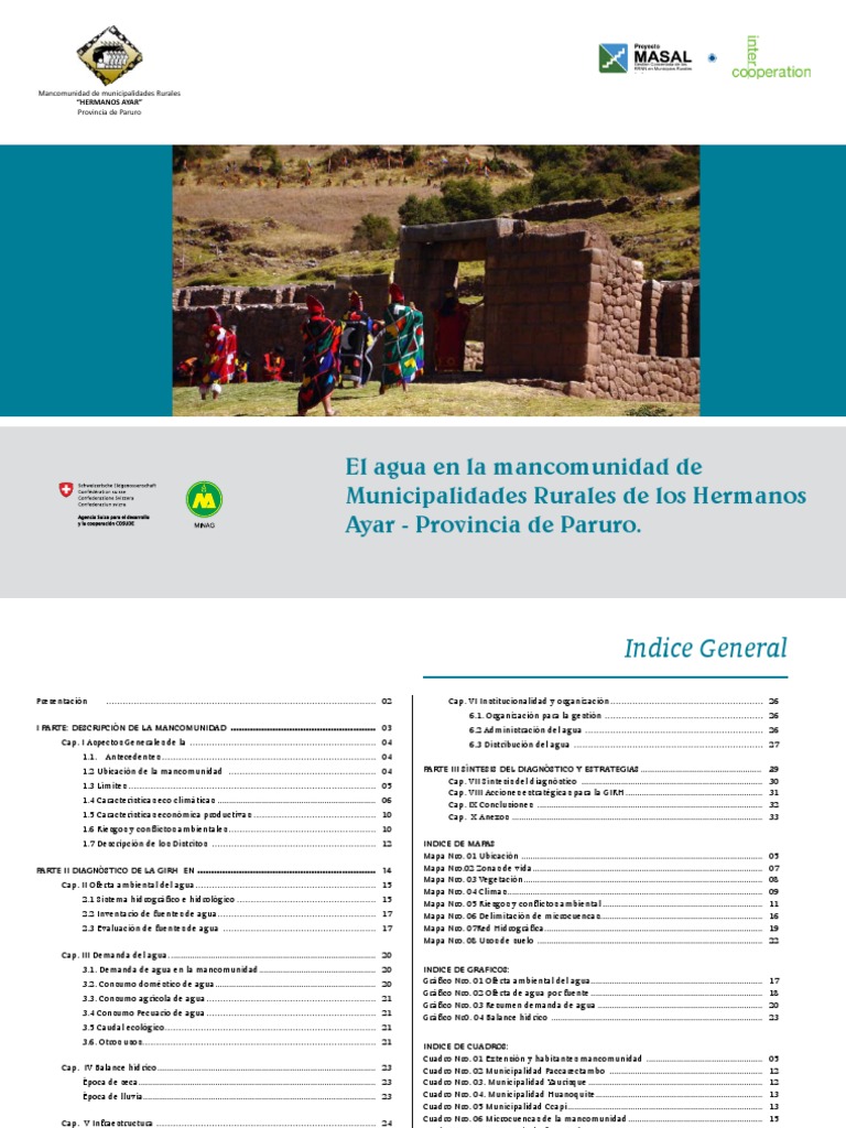 Datos de La Provincia de Paruro | Descargar gratis PDF | Riego | Agua