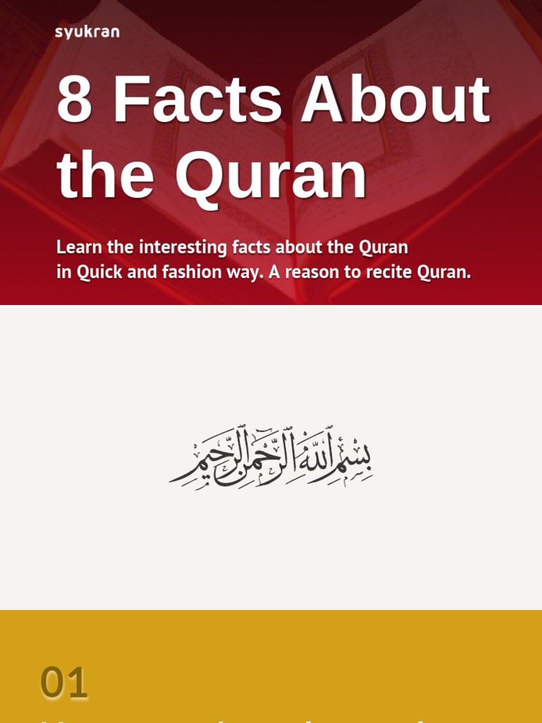 8 Facts About The Quran: Learn The Interesting Facts About The Quran in ...