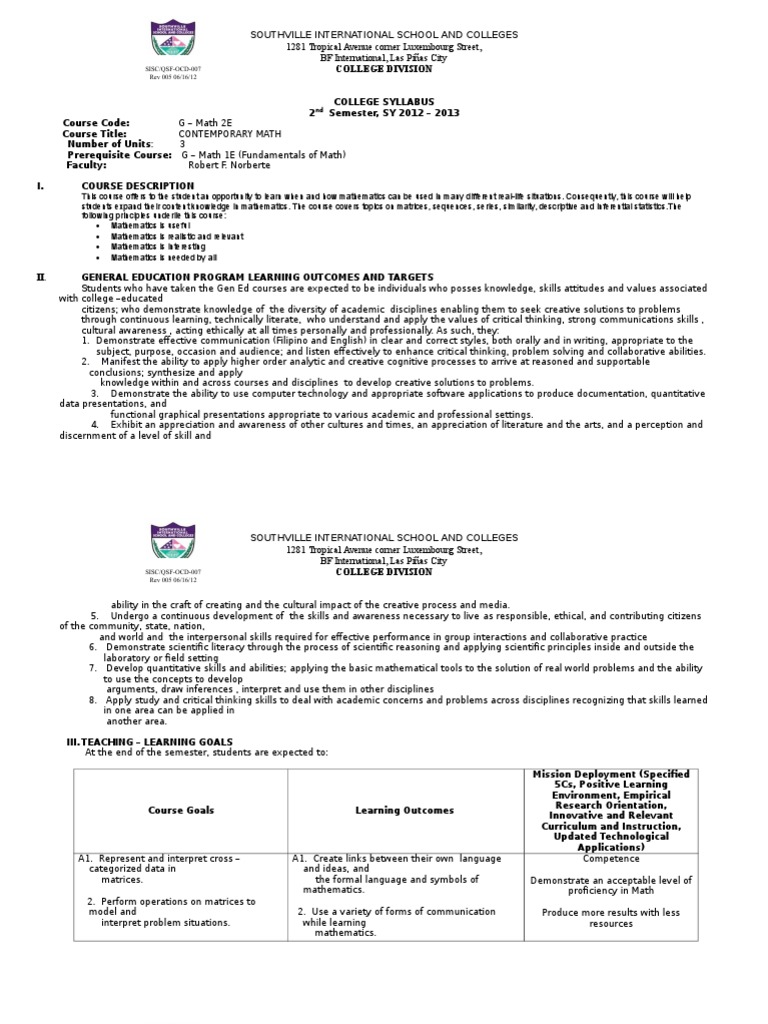 Southville International School and Colleges 1281 Tropical Avenue ...