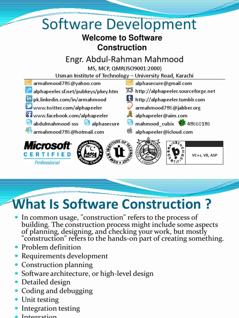 Software Construction - Metaphors | PDF | Algorithms | Software