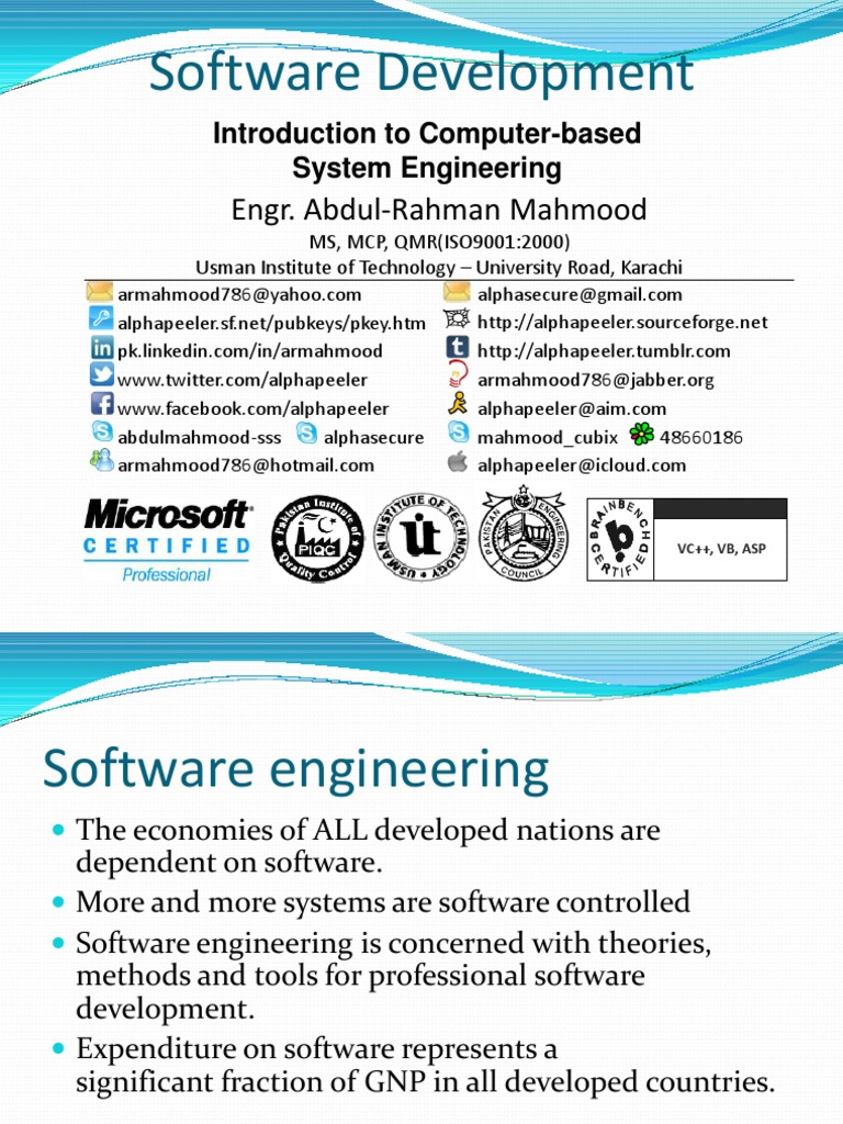 Introduction To Software Engineering | PDF | Engineer | Engineering